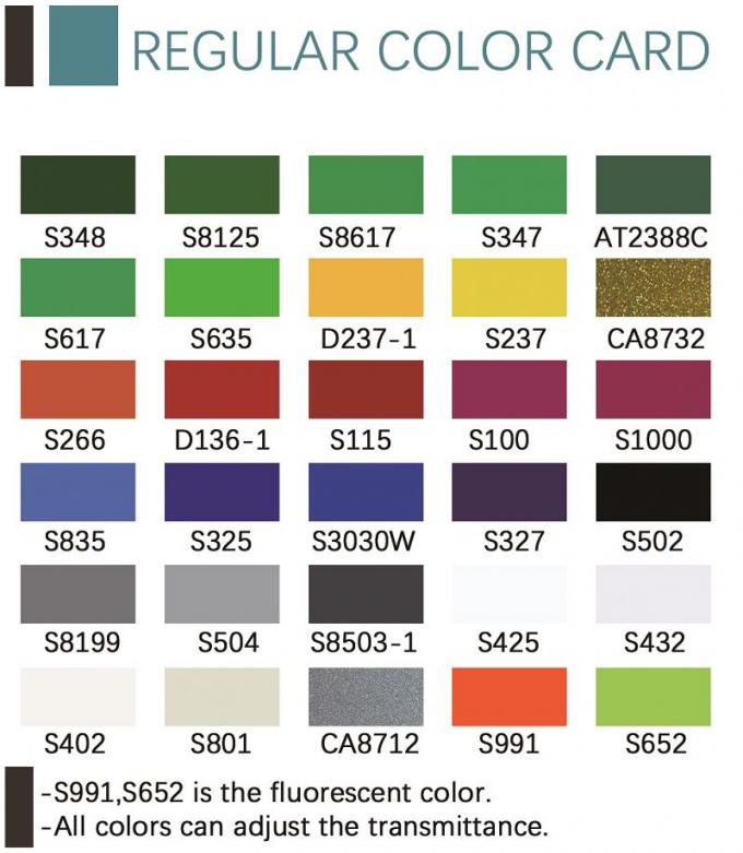 100% Virgin MMA Color Acrylic Sheets Sign Board UV Resistant