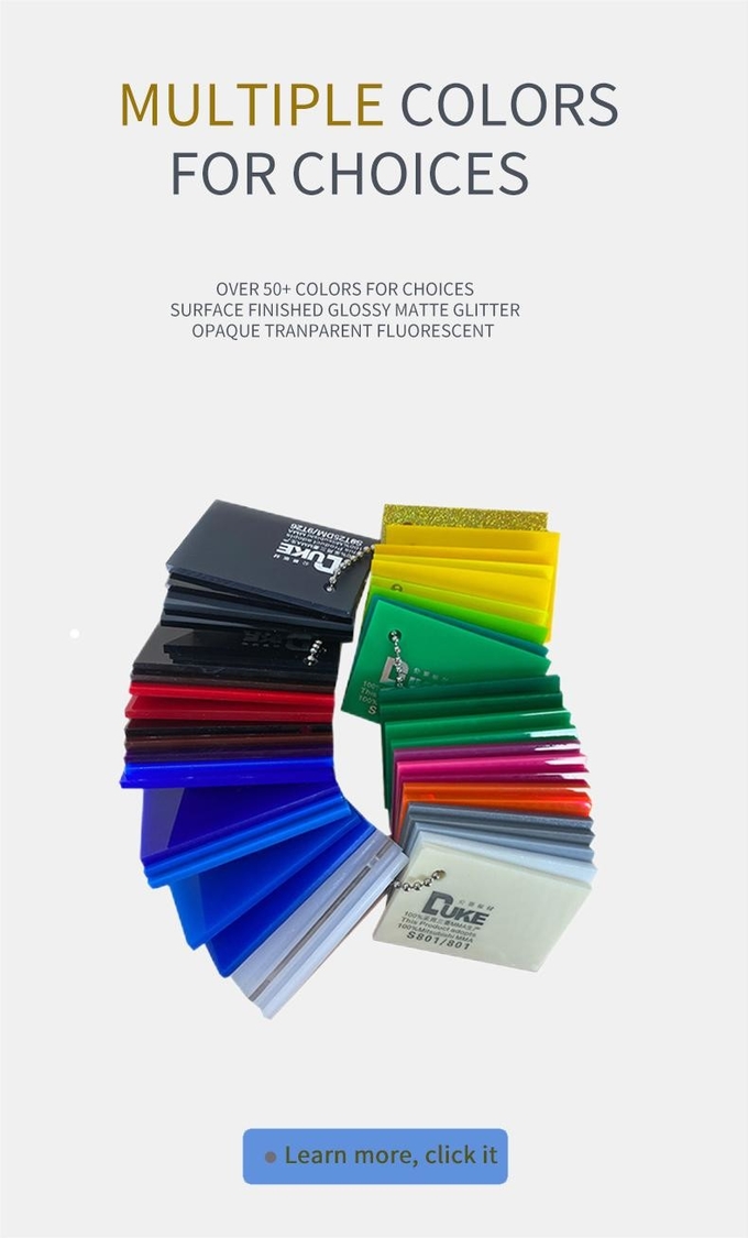 Unbreakable Translucent Light Blue Colored Cast Plexiglass Sheet