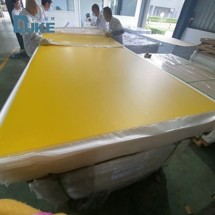 Diffuse Reflection Pastel Colorful Frosted Matte Yellow Acrylic PMMA ...