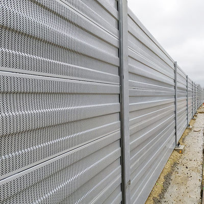 Highways Perforated Metal Acoustic Panels Sound Barrier Fence Sheets