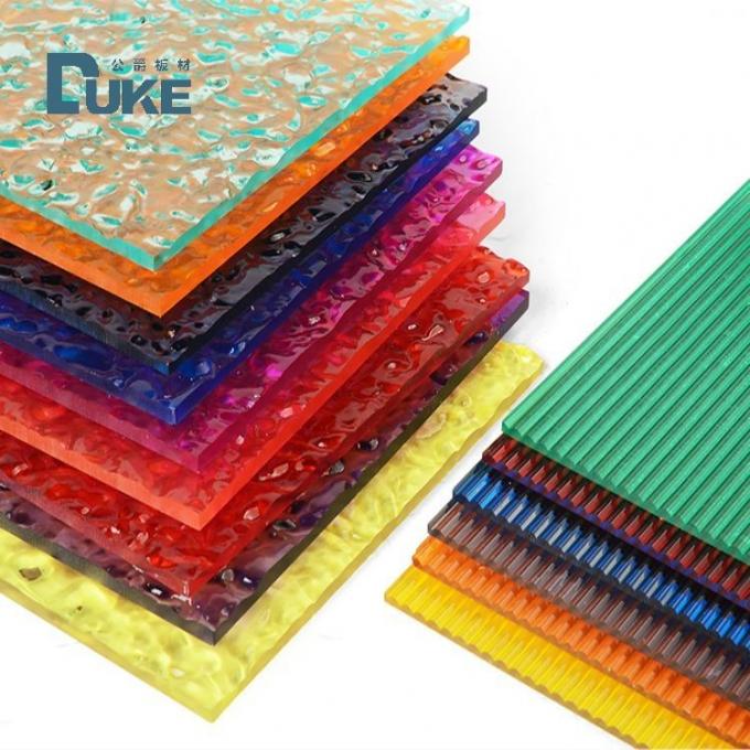 Textured Acrylic Sheet Transparent Ribbed Reeded Decorative Fluted Pattern